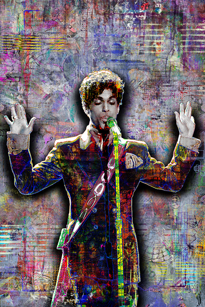 Prince Poster, Prince Gray Tribute Fine Art – McQDesign