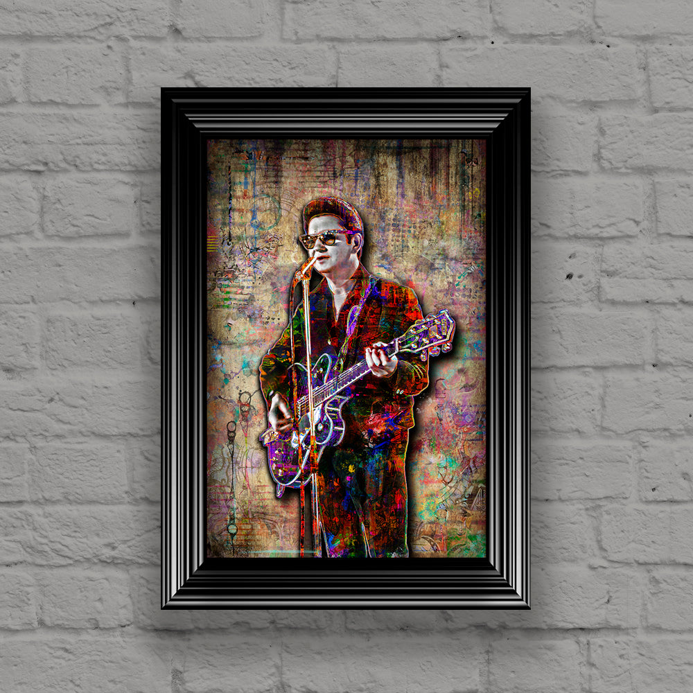 Roy Orbison Poster, Roy Orbison Tribute Fine Art – McQDesign