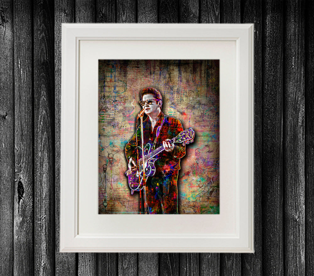 Roy Orbison Poster, Roy Orbison Tribute Fine Art – McQDesign