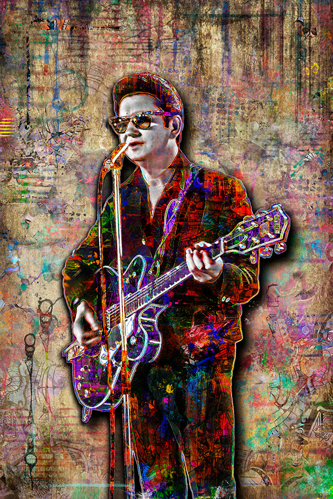 Roy Orbison Poster, Roy Orbison Tribute Fine Art – McQDesign