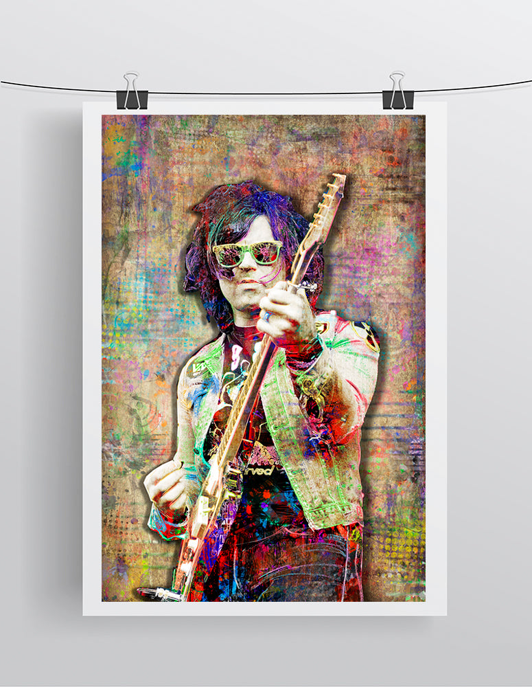 Ryan Adams Poster, Ryan Adams Gift, Ryan Adams Colorful Tribute Fine A ...
