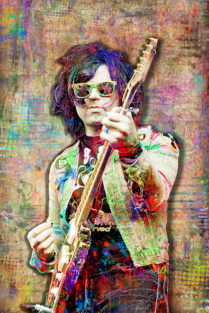 Ryan Adams Poster, Ryan Adams Gift, Ryan Adams Colorful Tribute Fine A ...