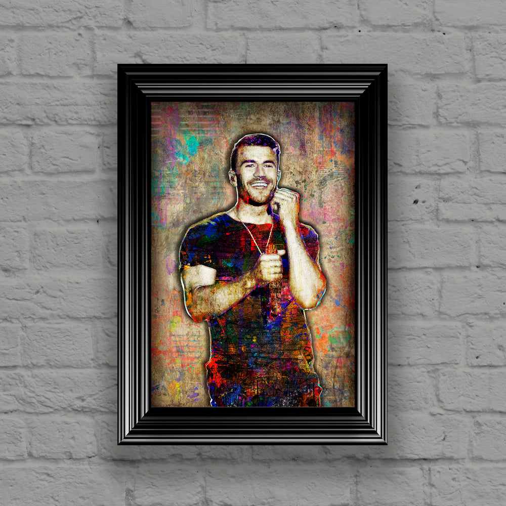 Sam Hunt Poster, Sam Hunt Portrait Gift, Sam Hunt Tribute Fine Art ...