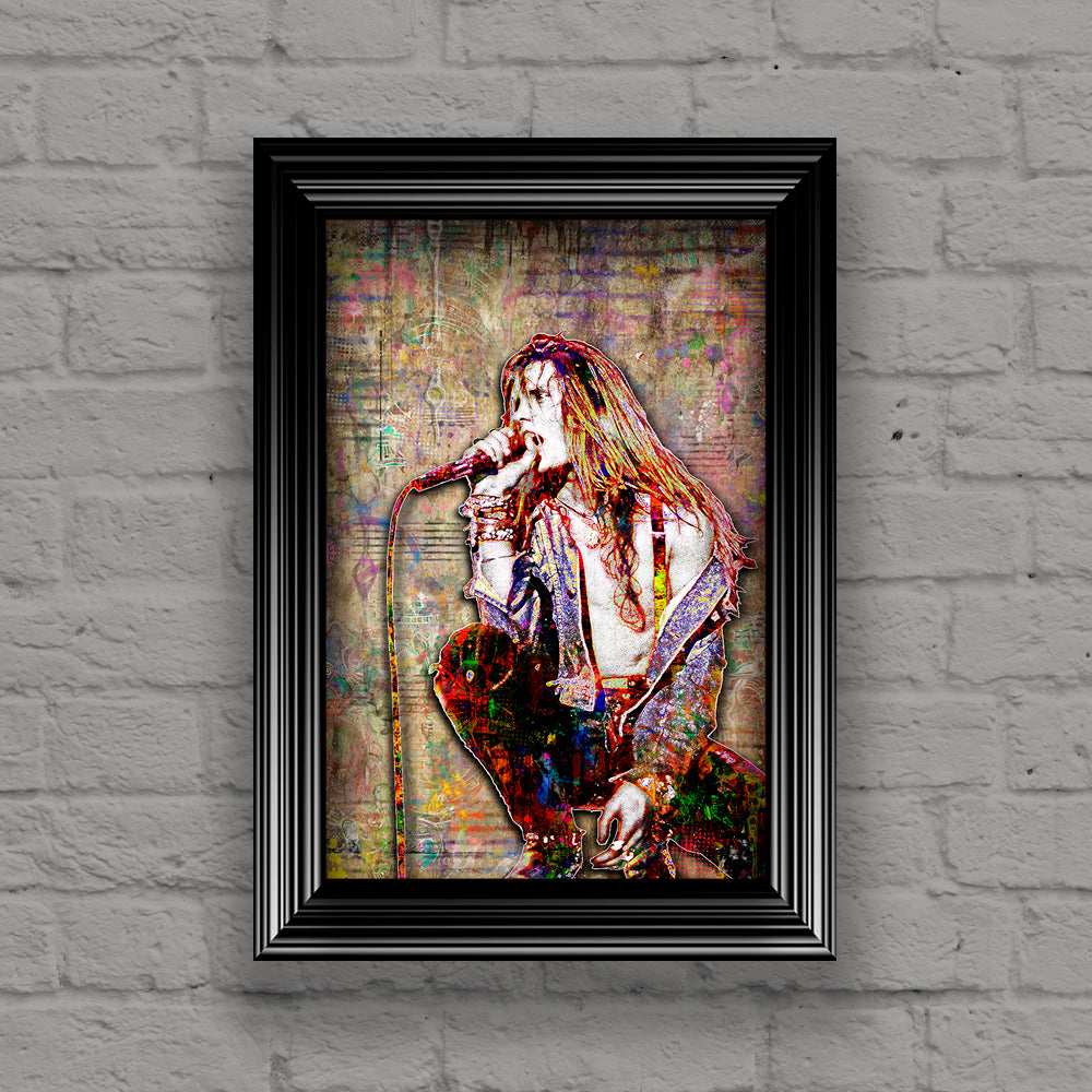 Sebastian Bach of SKID ROW Poster, Sebastian Bach Tribute Fine Art ...
