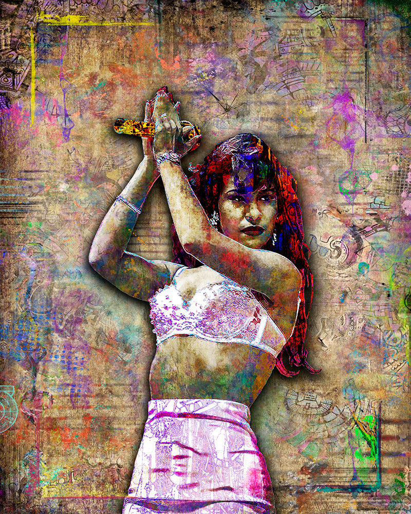 Selena Poster, Selena Quintanilla Tribute Fine Art – McQDesign