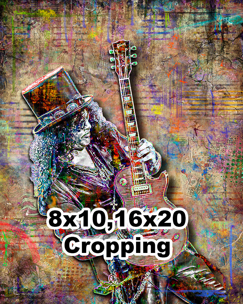 Slash Poster, Slash of Guns N Roses Print 3, Slash Tribute Fine Pop Ar ...