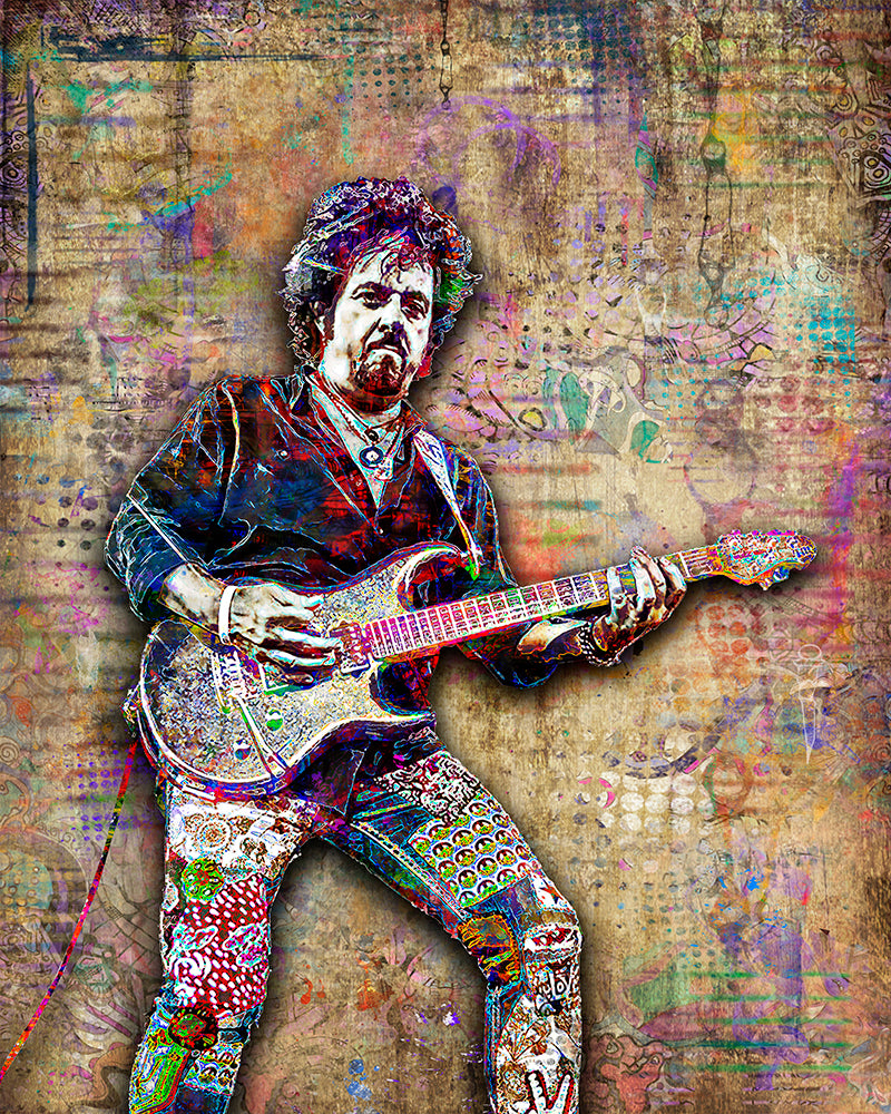 Steve Lukather Toto Poster, Toto Tribute Fine Art – McQDesign