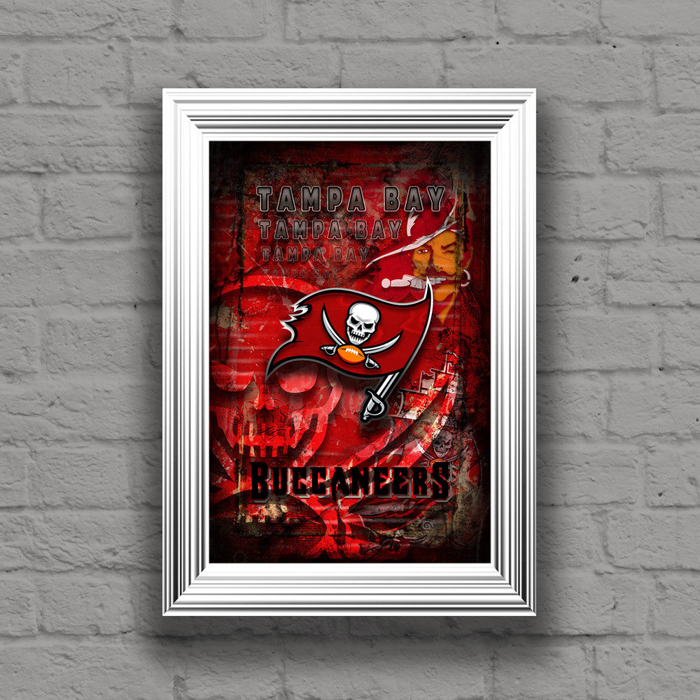 Tampa Bay Buccaneers Football Poster, Tampa Bay Buccaneers Artwork, Bu ...