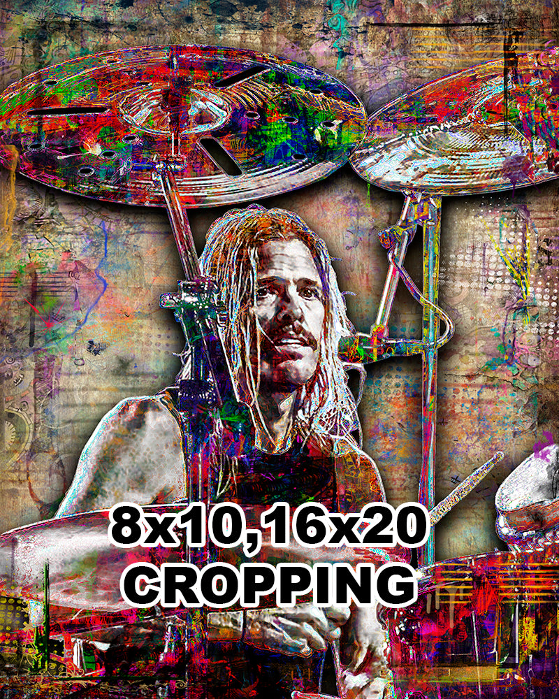 Taylor Hawkins Foo Fighters Poster, Taylor Hawkins Pop Art, Taylor Tri ...