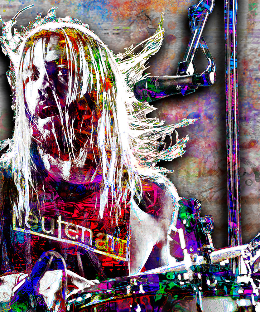 Taylor Hawkins Foo Fighters Poster, Taylor Hawkins Pop Art , Taylor Gr ...
