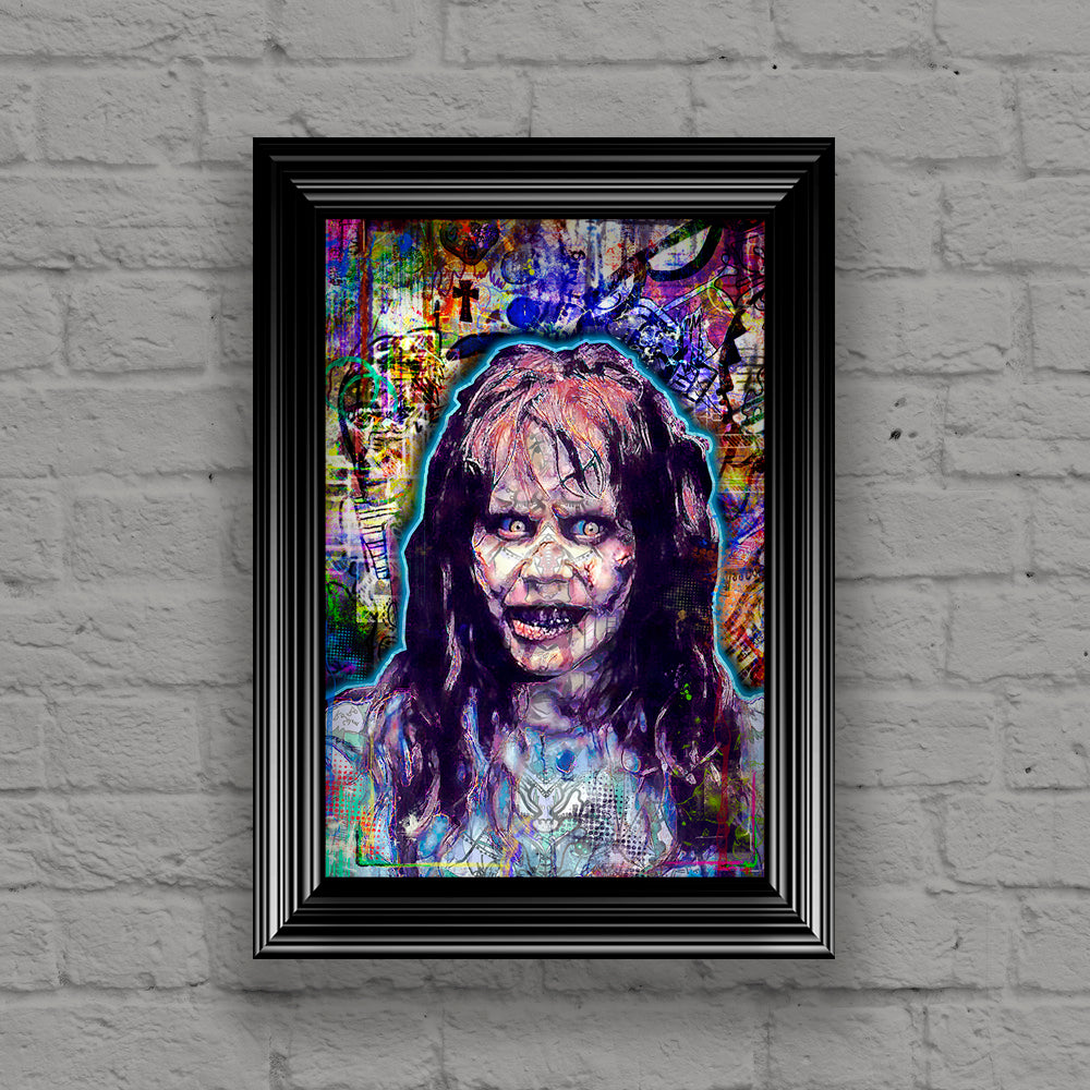 The Exorcist Pop Art Poster, Regan of The Exorcist Halloween Horror Fi ...