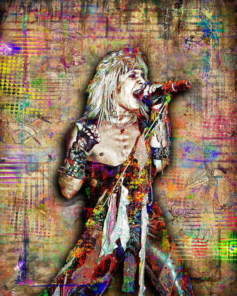 Vince Neil Poster, Vince Neil Motley Crue Tribute Fine Art Poster ...