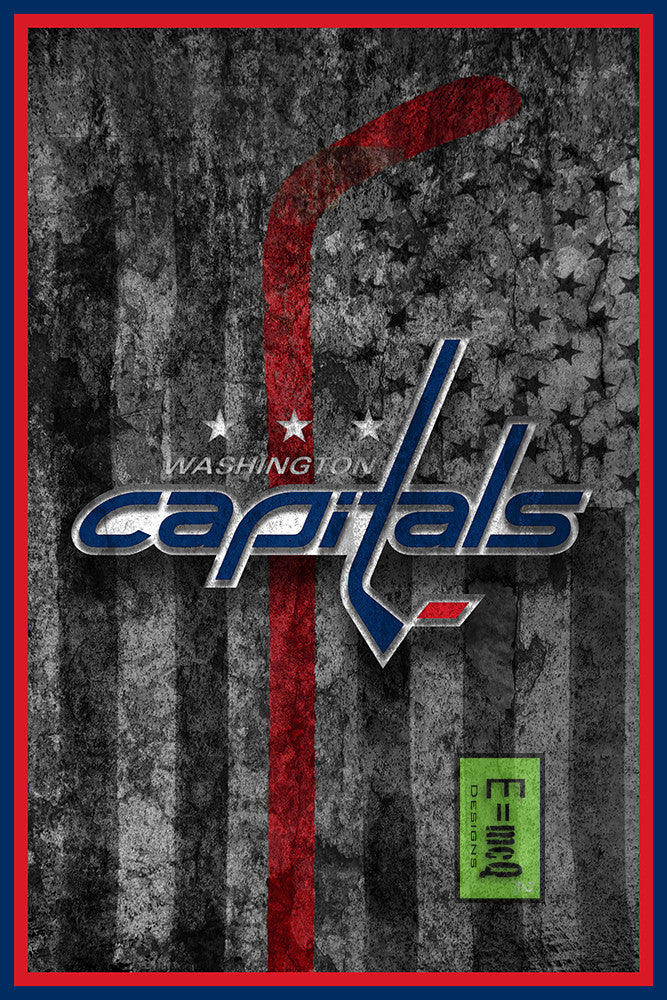 Washington Capitals Hockey Flag Poster, Washington Capitals Gift, Caps ...