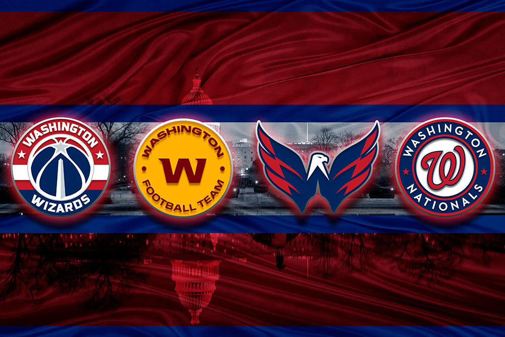 Washington Sports Teams Poster, Washington Nationals, Washington Capit ...