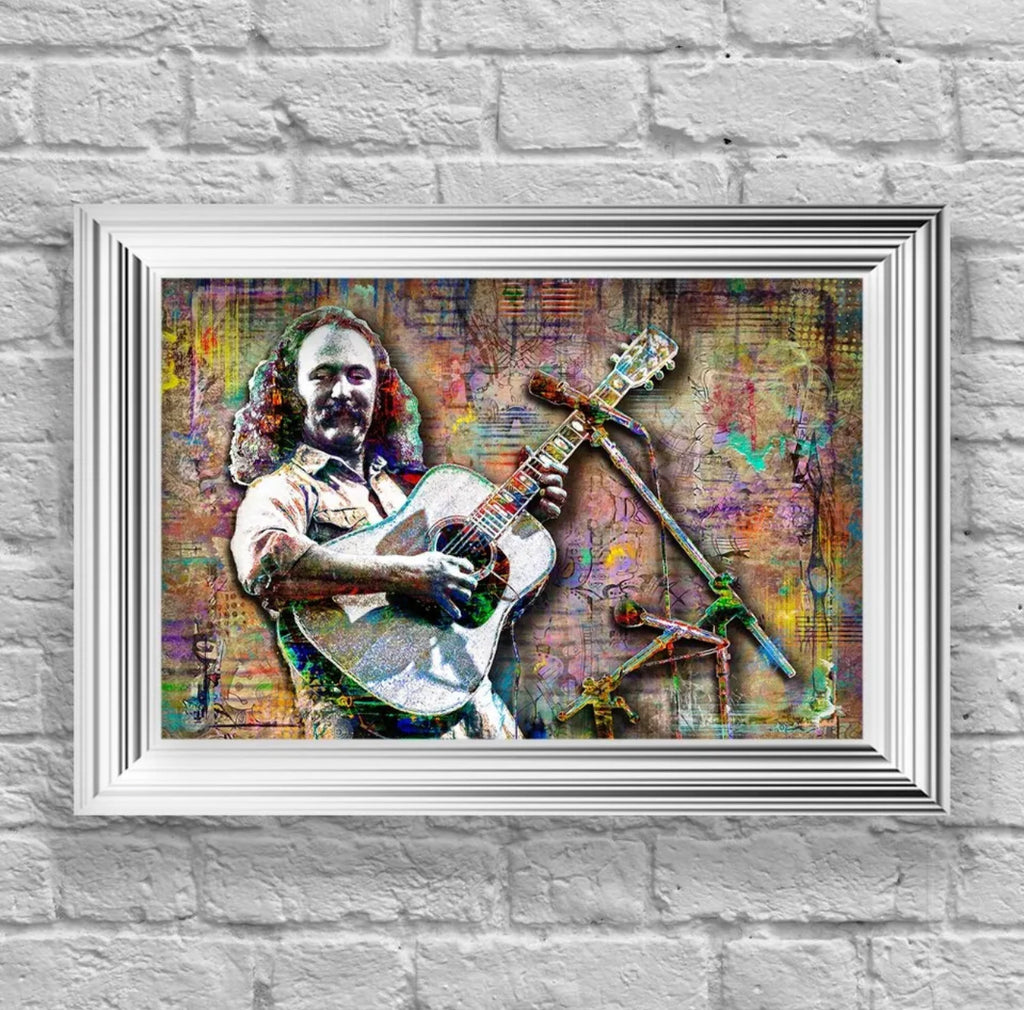 Copy of David Crosby Poster, CSNY Gift, Crosby Stills And Nash Tribute ...